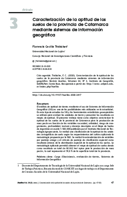 (PDF) Caracterización de la aptitud de los suelos de la provincia de Catamarca mediante sistemas ...