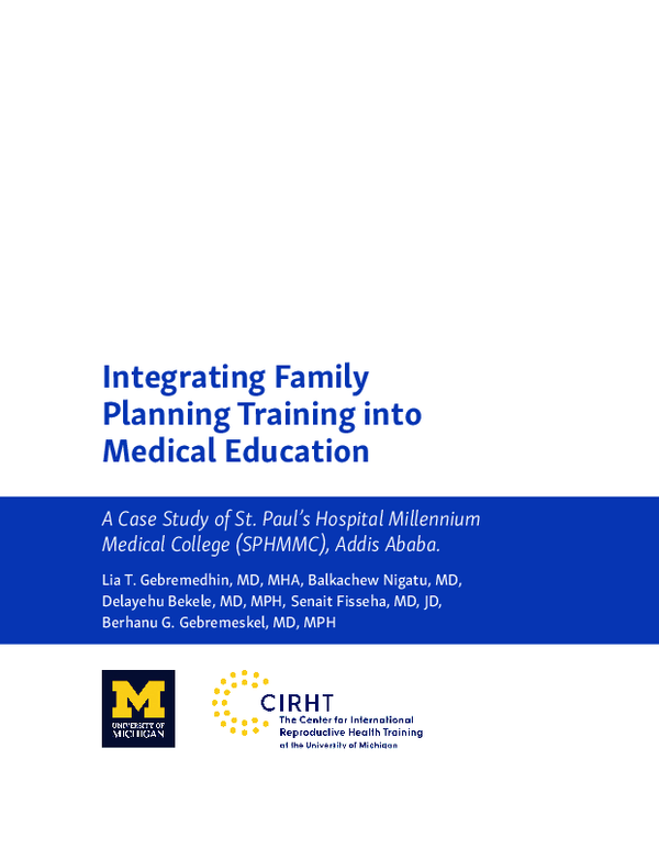(PDF) Integrating Family Planning Training into Medical Education: A ...