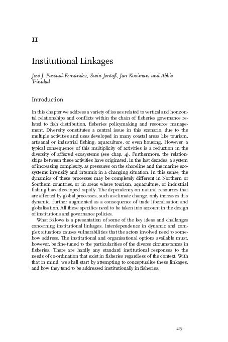 (PDF) 11. Institutional Linkages