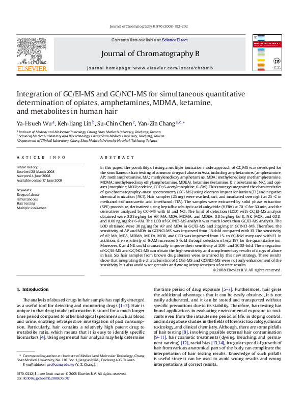 (PDF) Integration of GC/EI-MS and GC/NCI-MS for simultaneous quantitative determination of ...