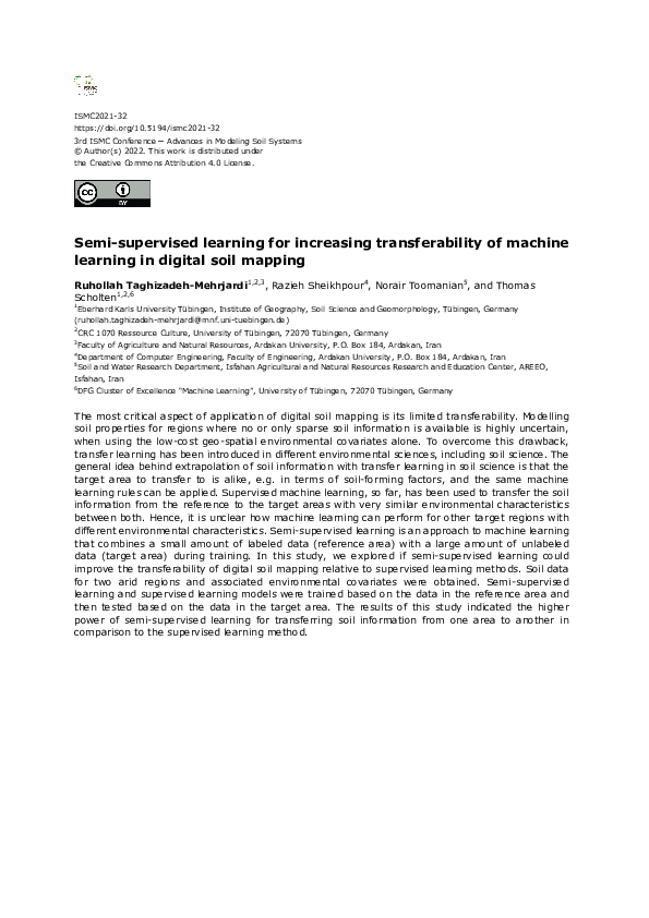 (PDF) Semi-supervised learning for increasing transferability of machine learning in digital ...