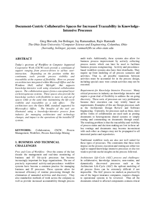 (PDF) Document-centric collaborative spaces for increased traceability ...