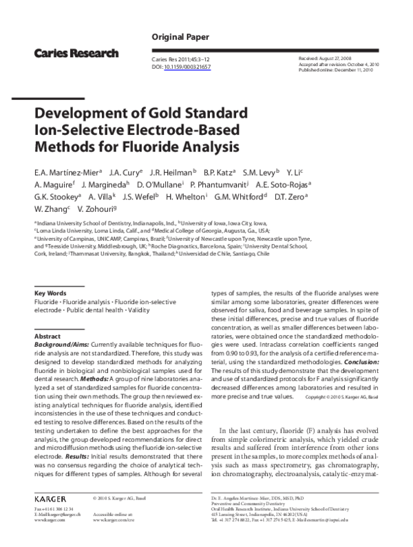 (PDF) Development of Gold Standard Ion-Selective Electrode-Based ...