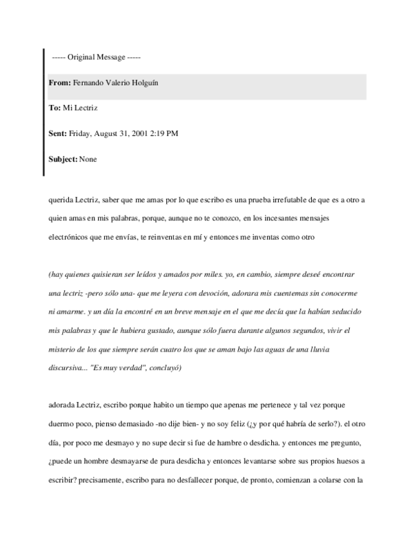 (PDF) Carta a mi Lectriz (Poema)