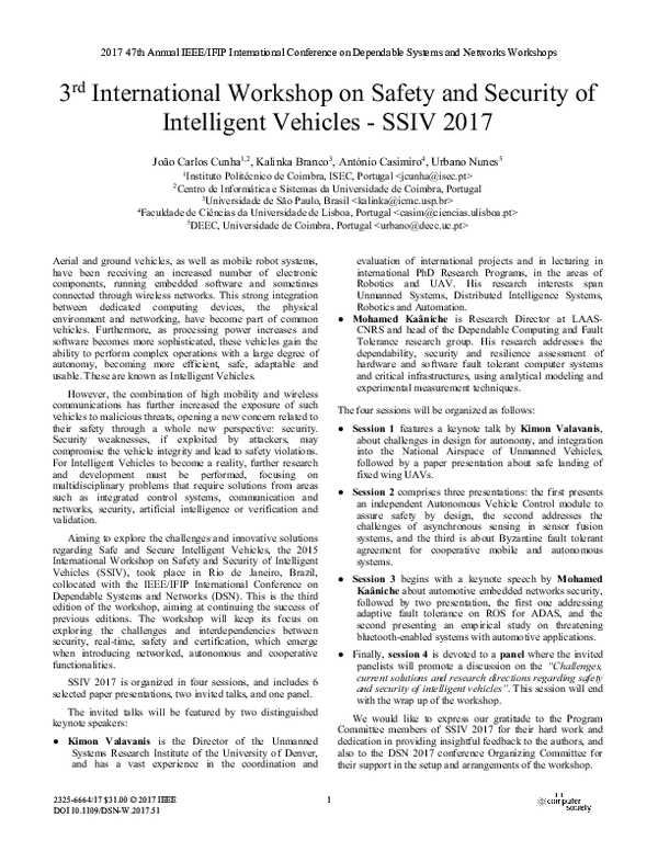 (PDF) SSIV 2017 Welcome