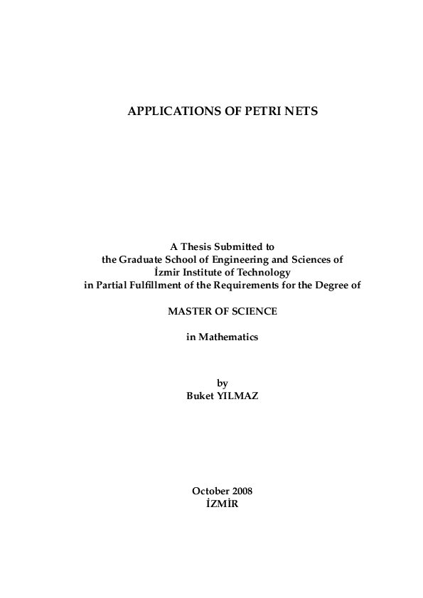 (PDF) Applications of petri nets