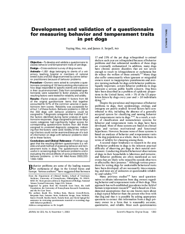 (PDF) Development and validation of a questionnaire for measuring ...