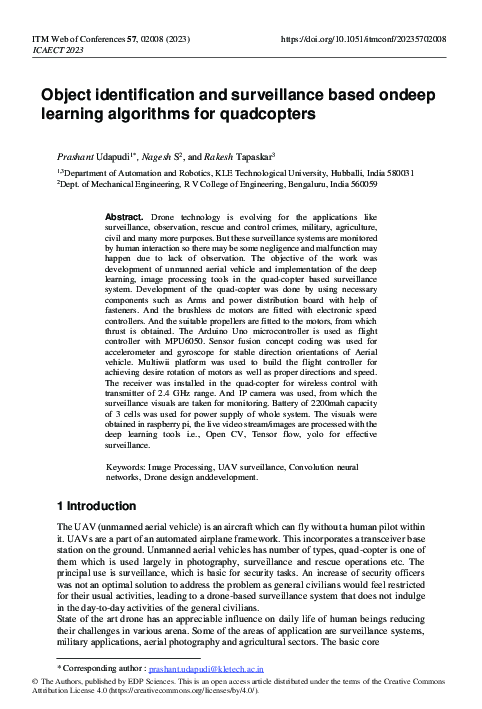 (PDF) Object identification and surveillance based on deep learning ...