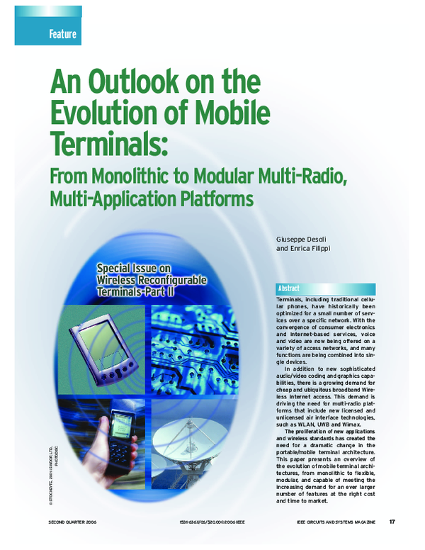 (PDF) An outlook on the evolution of mobile terminals: from monolithic ...