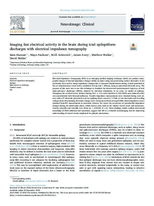 (PDF) Imaging fast electrical activity in the brain during ictal ...
