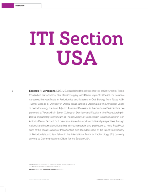 (PDF) Interview ITI Section USA