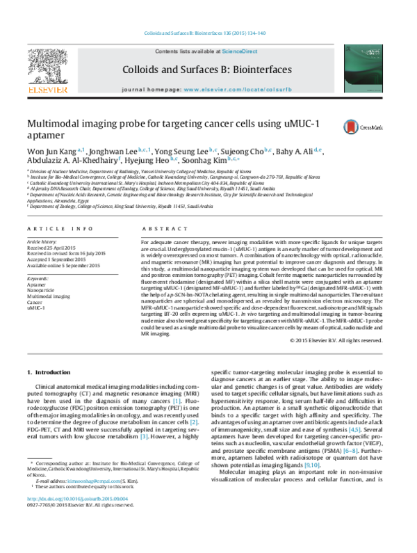 (PDF) Multimodal imaging probe for targeting cancer cells using uMUC-1 ...