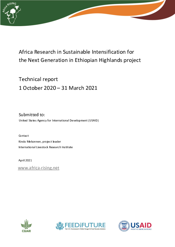(PDF) Africa Research in Sustainable Intensification for the Next ...