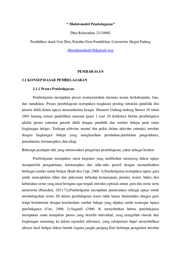 (DOC) KONSEP DASAR PEMBELAJARAN