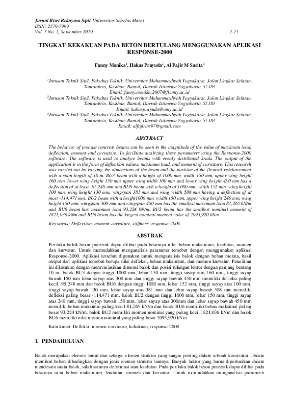 (PDF) Tingkat Kekakuan Pada Beton Bertulang Menggunakan Aplikasi ...