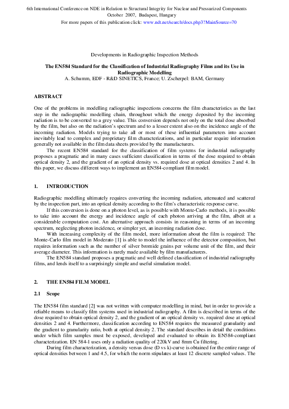 (PDF) The EN584 standard for the classification of industrial ...