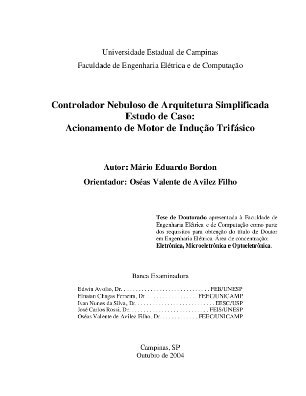 (PDF) Controlador nebuloso de arquitetura simplificada estudo de caso ...
