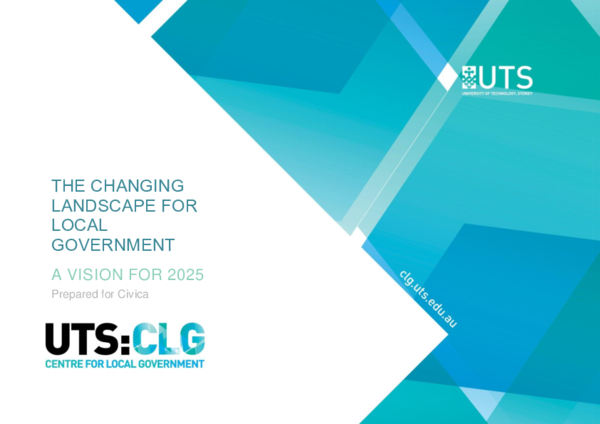 (PDF) The changing landscape for local government: A vision for 2025