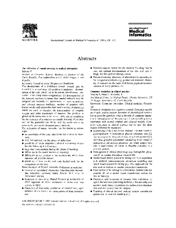 (PDF) Computer simulation in clinical practice