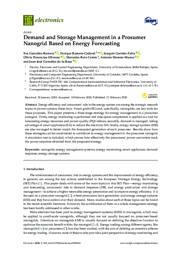 (PDF) Energy Management in Prosumer Nanogrids