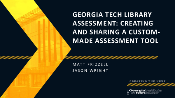 (PDF) Georgia Tech Library Assessment: Creating and Sharing a Custom ...