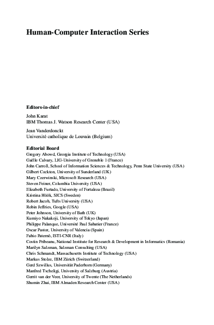 Pdf Human Centered Software Engineering Marco Winckler