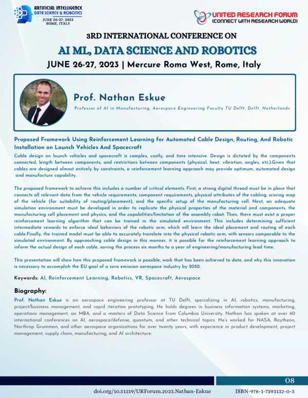 Pdf Proposed Framework Using Reinforcement Learning For Automated Cable Design Routing And