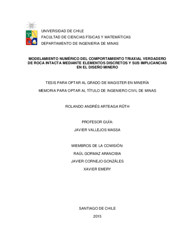 (PDF) Modelamiento Numérico Del Comportamiento Triaxial Verdadero De ...