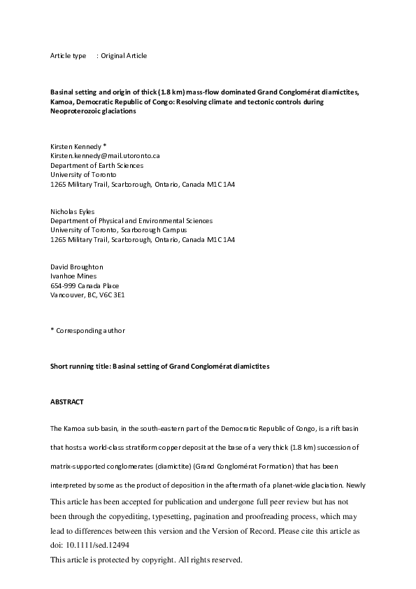 (PDF) Basinal setting and origin of thick (1·8 km) mass-flow dominated ...