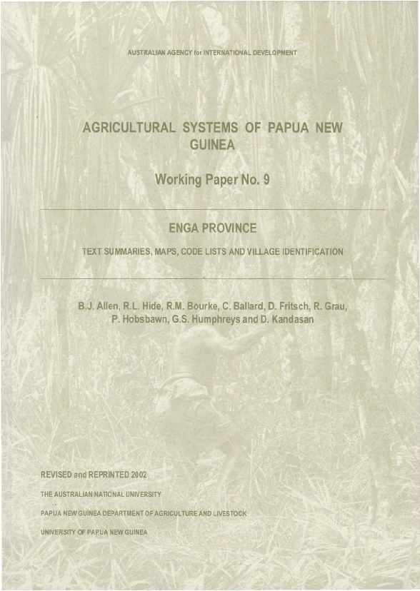 (PDF) Enga Province: Text summaries, maps, code lists and village ...