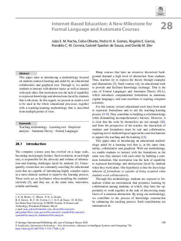 (PDF) Internet-Based Education: A New Milestone for Formal Language and ...