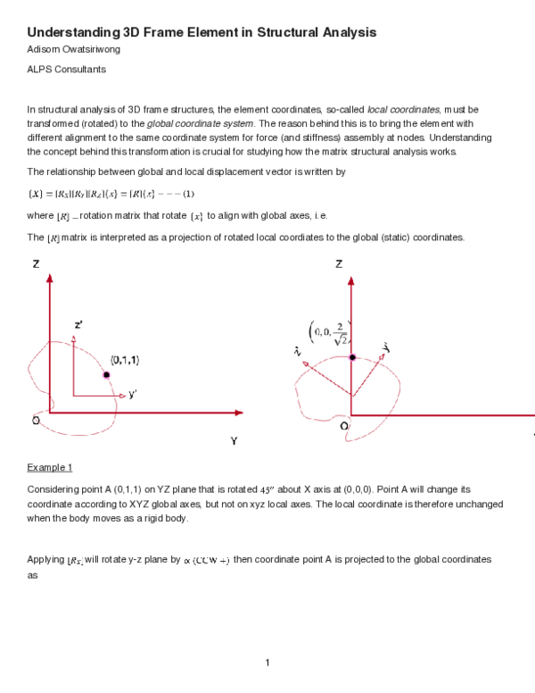 (PDF) Understanding 3D Frame Element in Structural Analysis