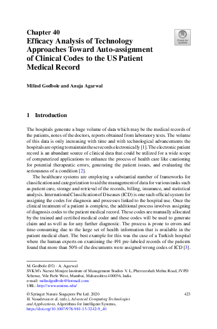 (PDF) Efficacy Analysis of Technology Approaches Toward Auto-assignment ...