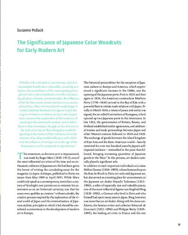 (PDF) The Significance of Japanese Color Woodcuts for Early Modern Art