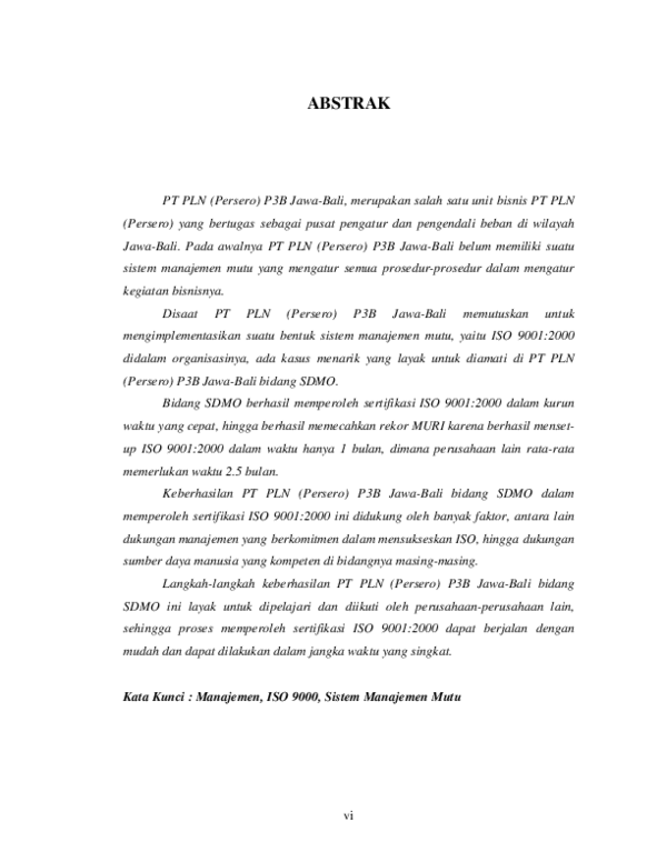 (PDF) Keberhasilan PT PLN (Persero) P3B Jawa-Bali Dalam Memperoleh ...