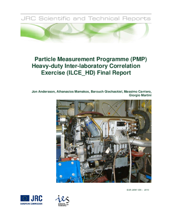 (PDF) Particle measurement programme (PMP) light-duty inter-laboratory ...