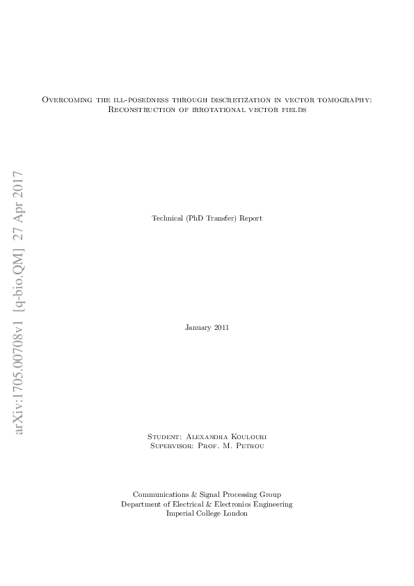 (PDF) Overcoming the ill-posedness through discretization in vector ...