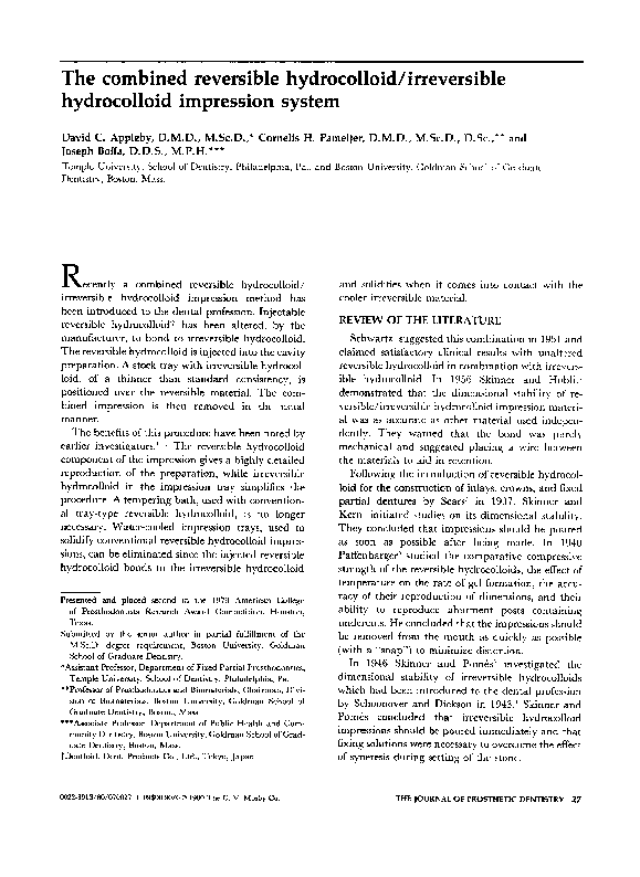 (PDF) Enhanced Hydrocolloid Impression System