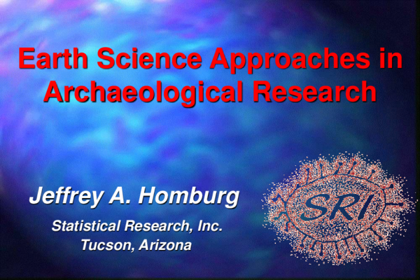 (PDF) Earth Sciences Approaches in Archaeological Research