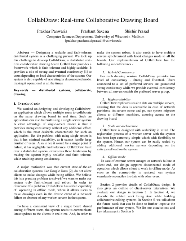 (PDF) CollabDraw : Real-time Collaborative Drawing Board | Shishir Prasad - Academia.edu