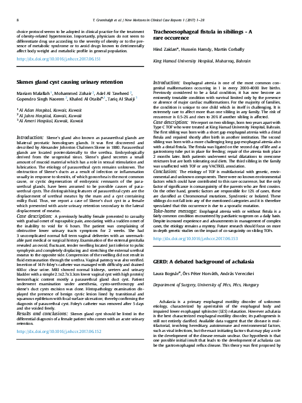 (PDF) Skenes gland cyst causing urinary retention