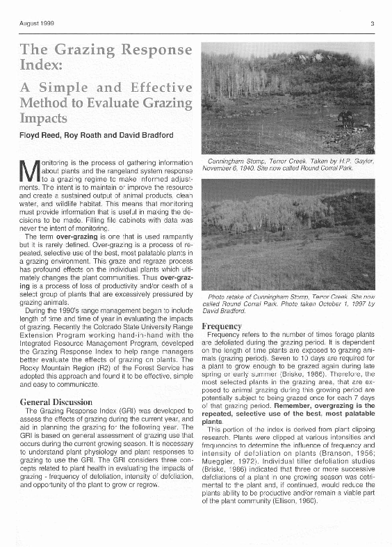 (PDF) The grazing response index: a simple and effective method to ...