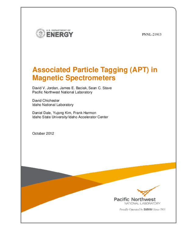 (PDF) Associated Particle Tagging (APT) in Magnetic Spectrometers | Yujong Kim - Academia.edu