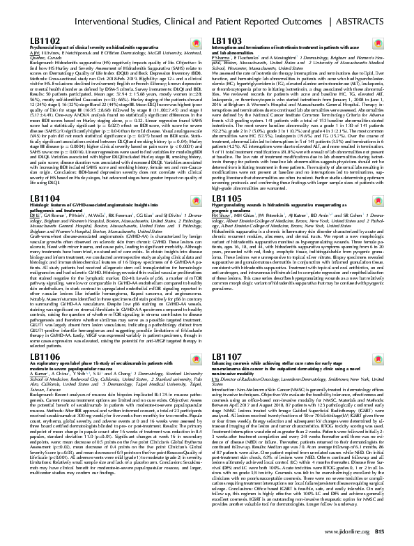(PDF) LB1103 Interruptions and terminations of isotretinoin treatment in patients with acne and ...