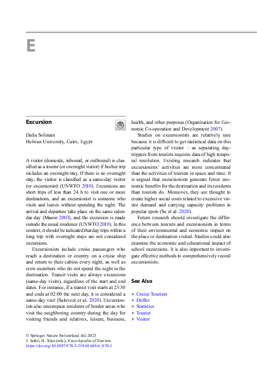 (PDF) Excursion Definition