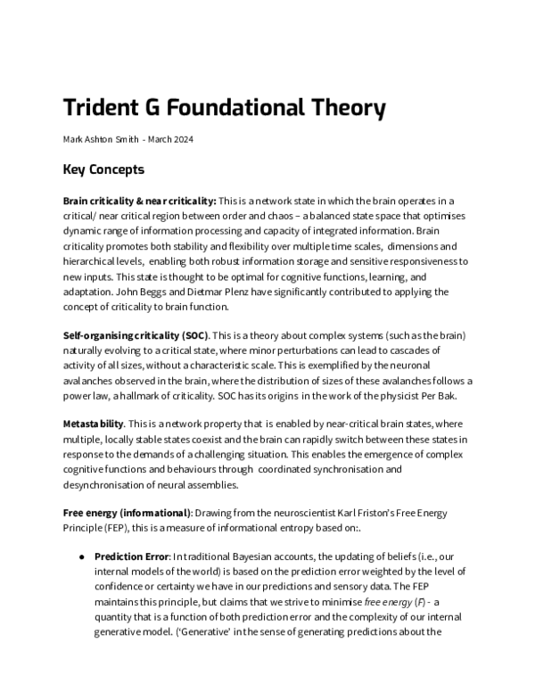 (PDF) Trident G Foundational Theory