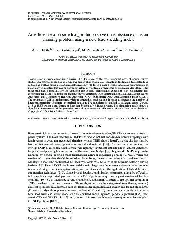 (PDF) An efficient scatter search algorithm to solve transmission ...