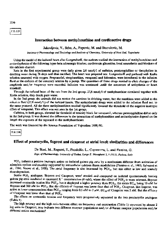 (PDF) Effect of prostacyclin, iloprost and cicaprost at atrial level ...