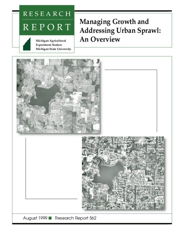 (PDF) Managing Growth and Addressing Urban Sprawl: An Overview