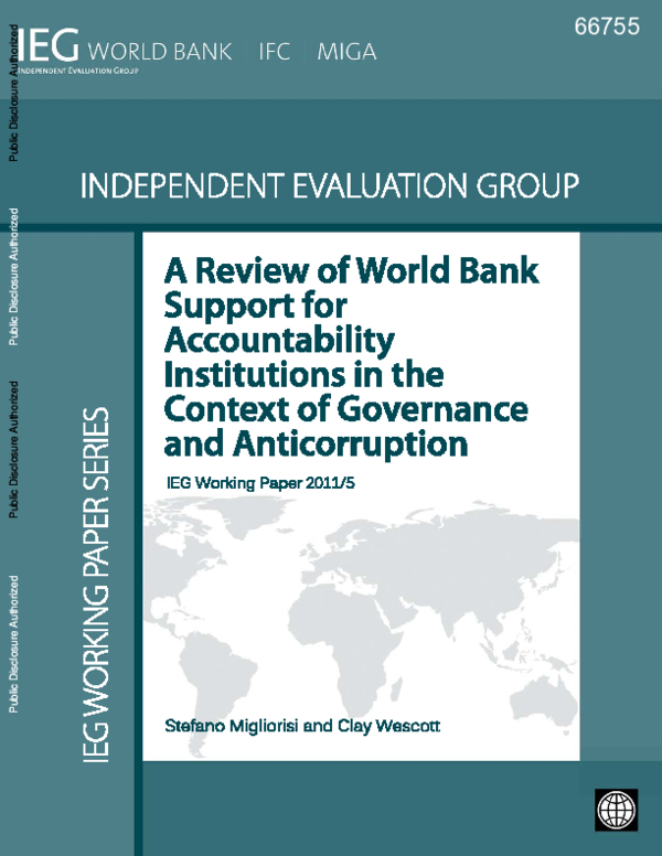 (PDF) A Review of World Bank Support for Accountability Institutions in ...